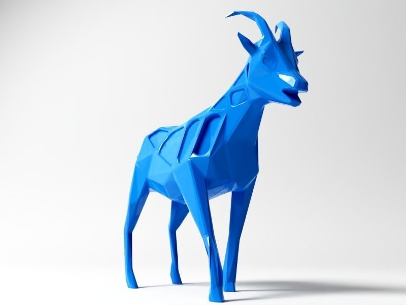 Polygon Goat 3D model 3D printable | CGTrader