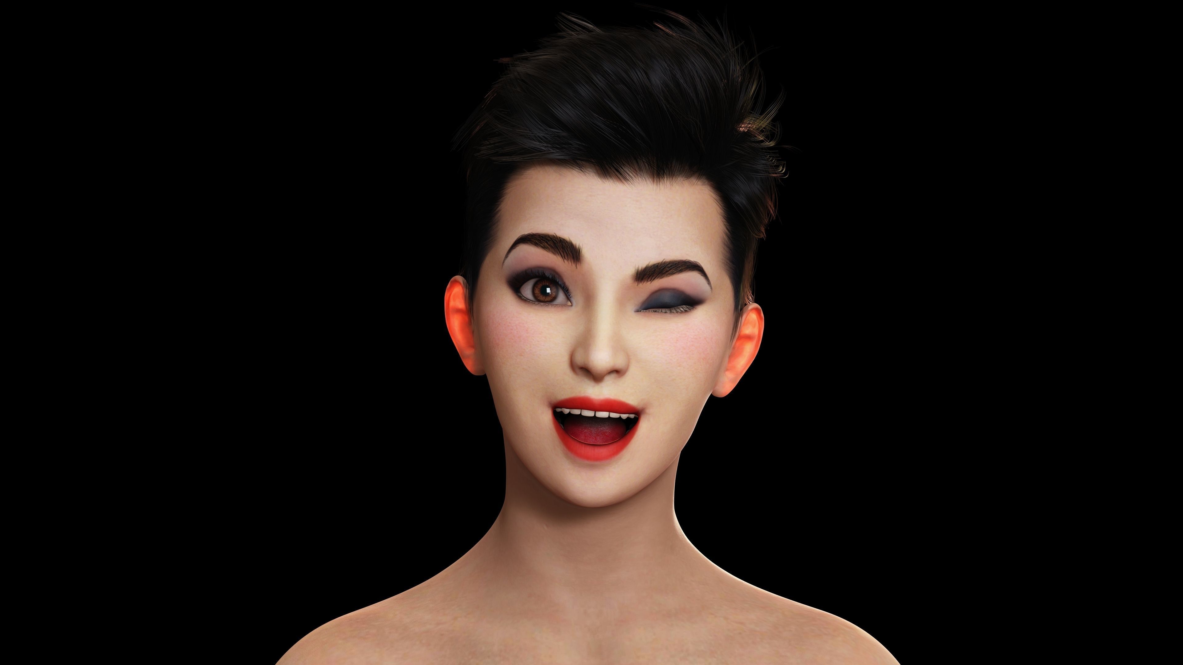 3D model Pixie Casual Girl - basic version VR / AR / low-poly | CGTrader