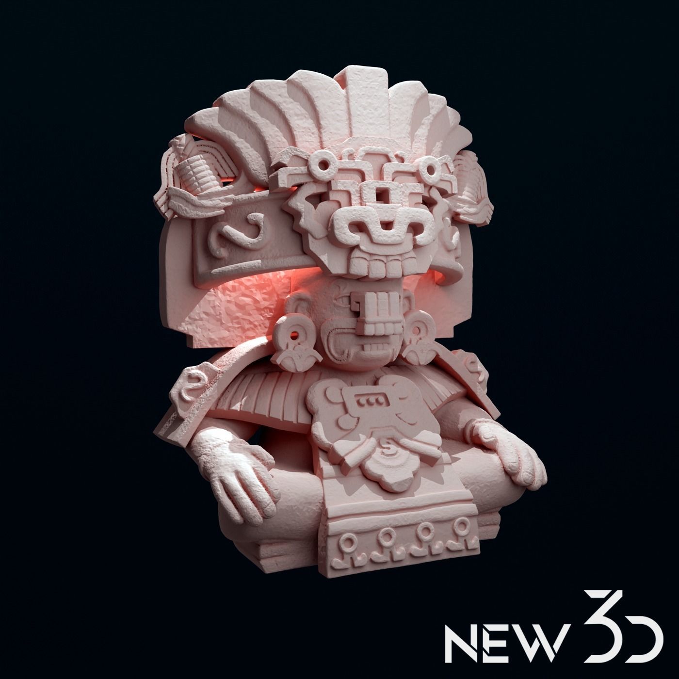 Dios Cocijo Cultura Zapoteca 3D model 3D printable | CGTrader