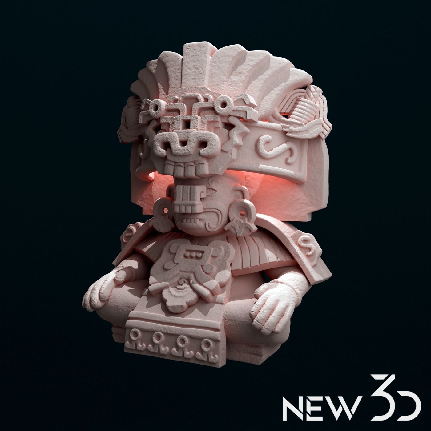 Dios Cocijo Cultura Zapoteca 3D model 3D printable | CGTrader