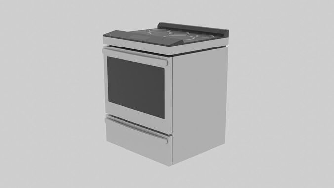 Electric range 3D model | CGTrader