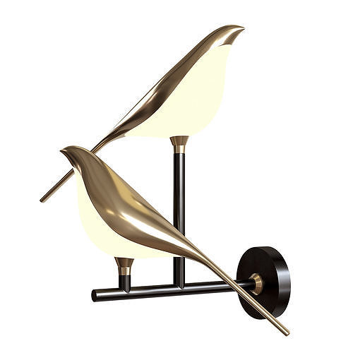 Two birds lamp 3D model | CGTrader