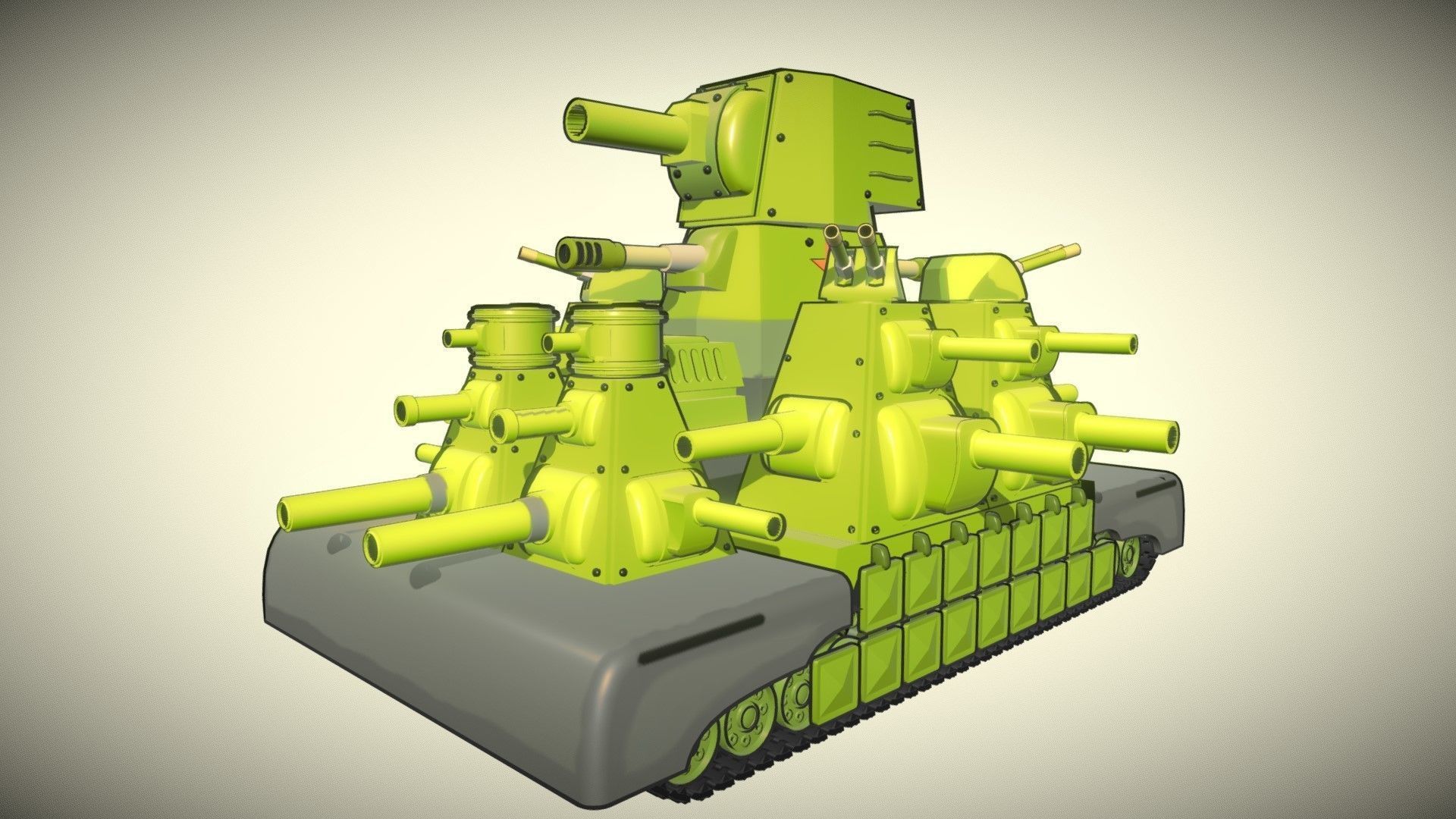 3D model Super Heavy tank KV-44 VR / AR / low-poly | CGTrader