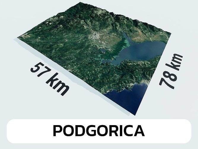 Podgorica Montenegro City Landscape 3D Model 3D model | CGTrader