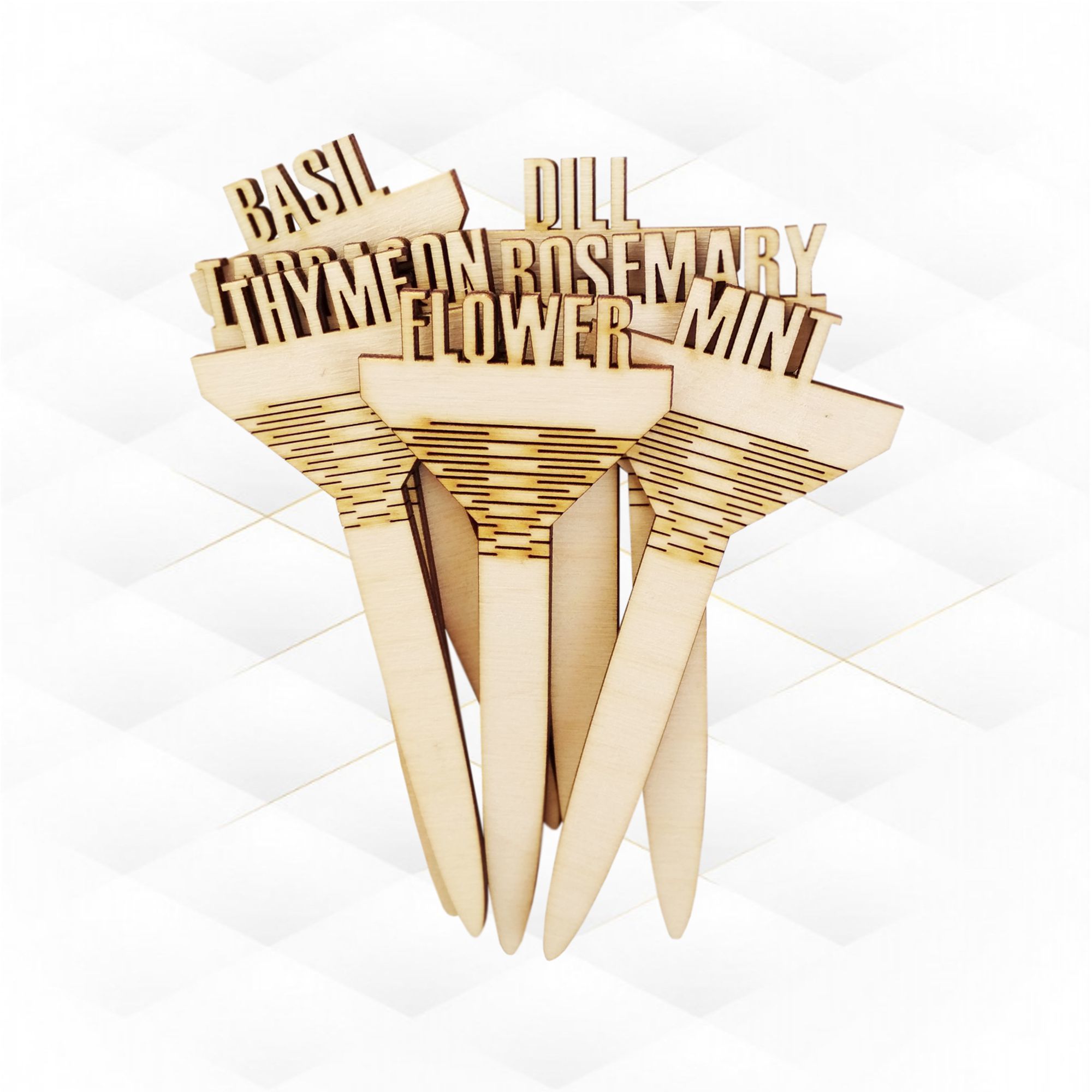 Garden stakes 31 pattern vector for laser cut 3D model 3D printable ...