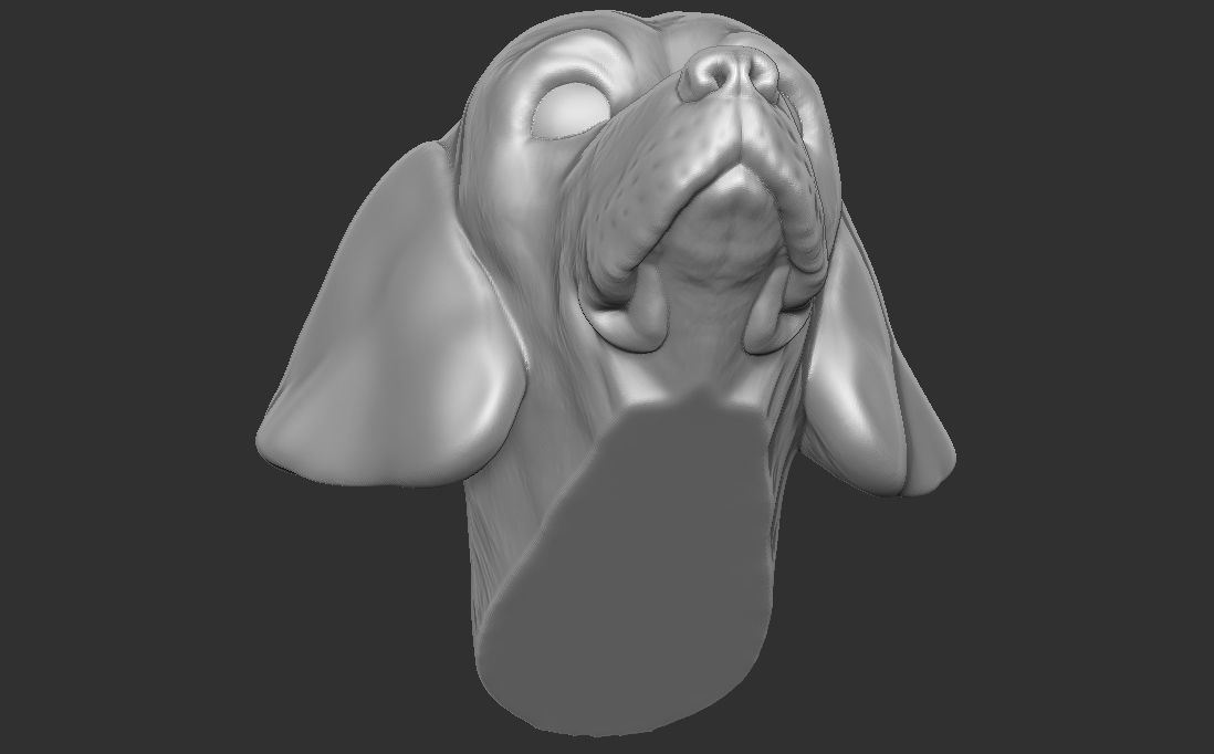 Puppy of Pointer dog head for 3D printing 3D model 3D printable | CGTrader