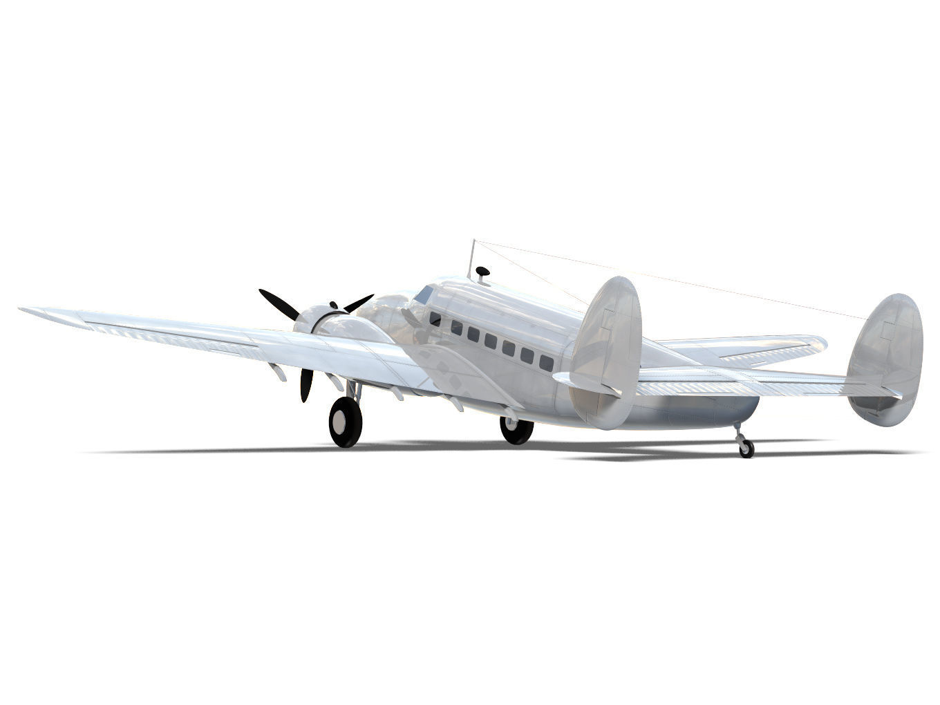 Lockheed L-14 Super Electra 3D model | CGTrader