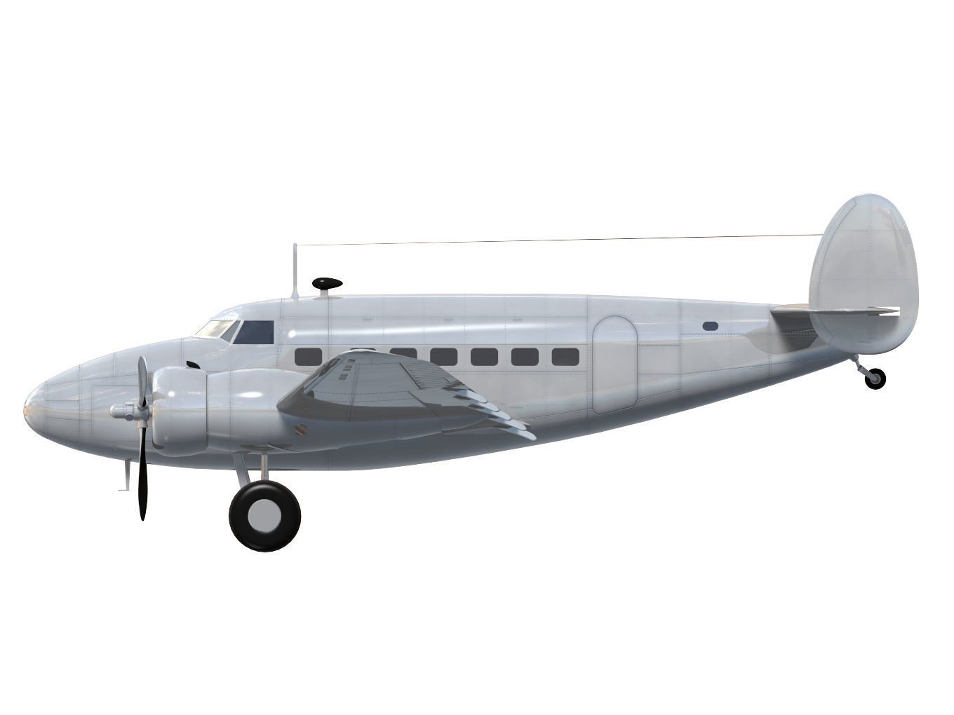 Lockheed L-14 Super Electra 3D model | CGTrader