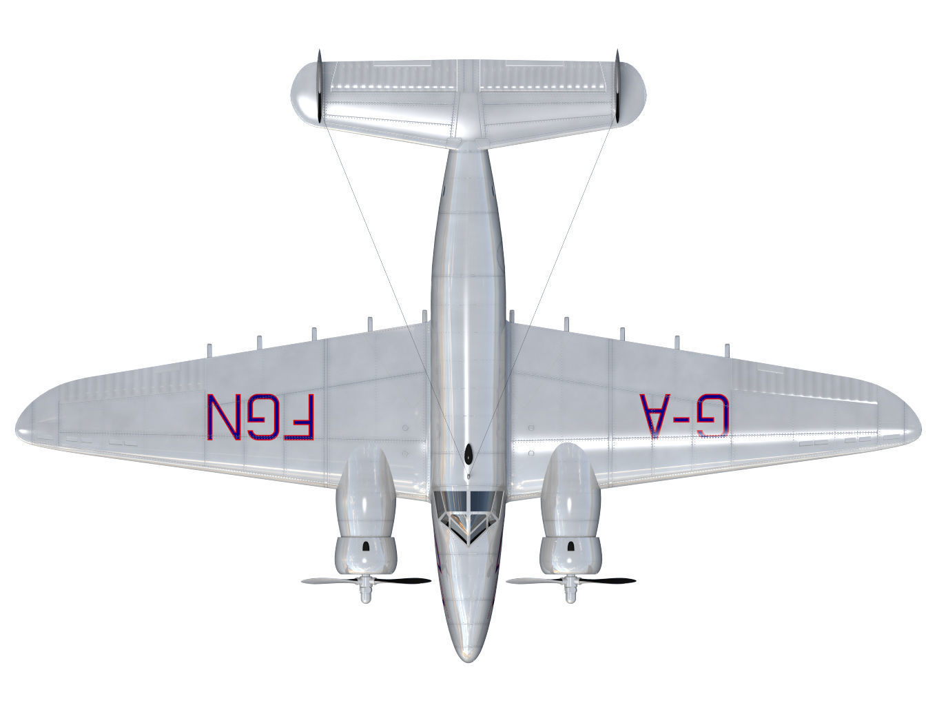 Lockheed L-14 Super Electra 3D model | CGTrader