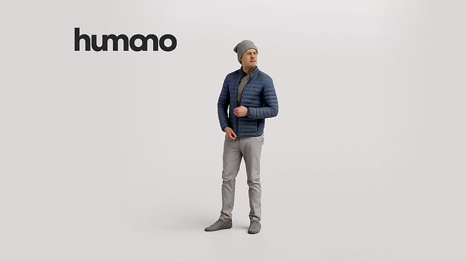 Humano Winter Autumn Man 1107 3D model | CGTrader