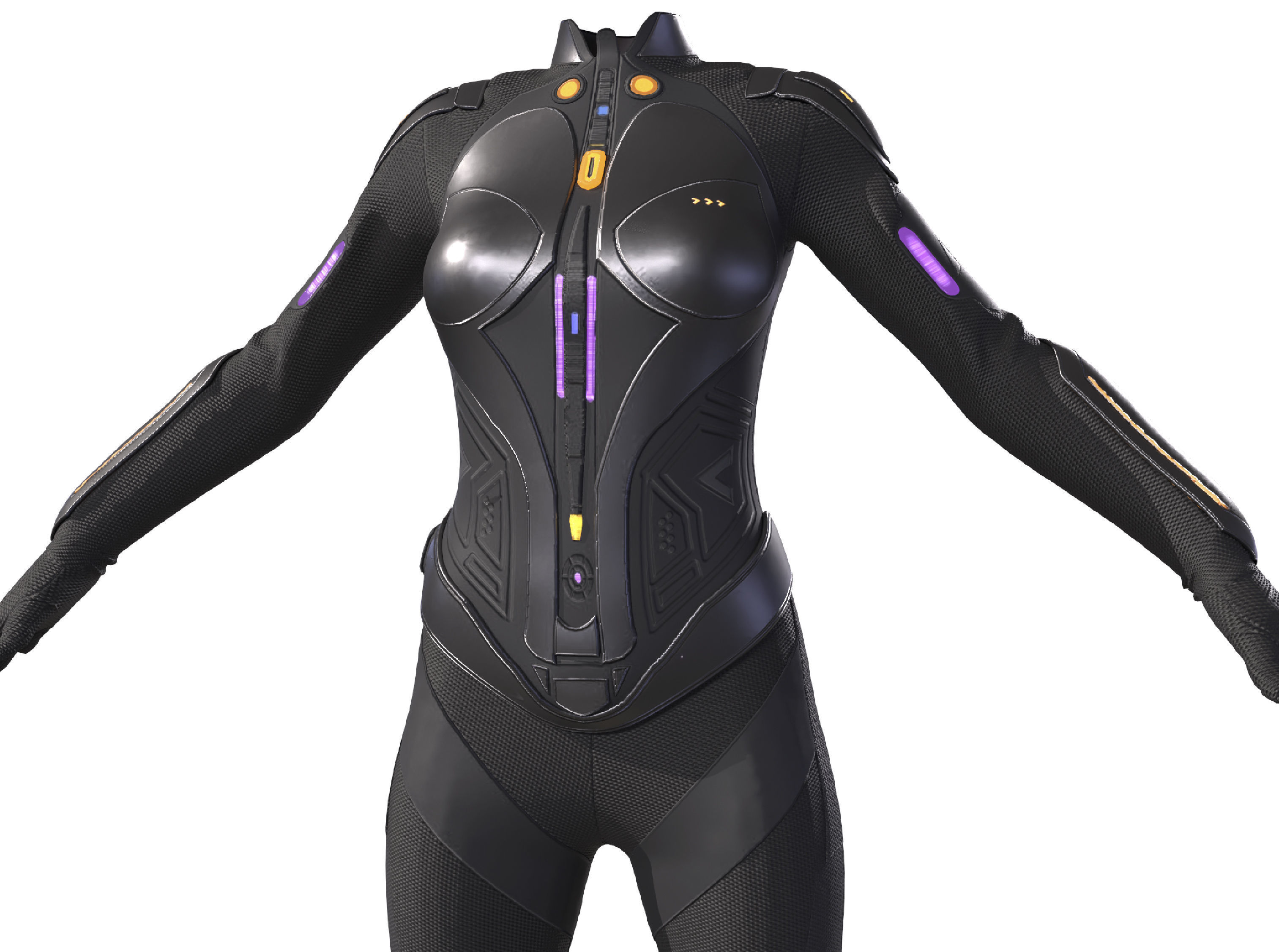 Scifi superhero suits outfit Futuristic clothes 3D model | CGTrader