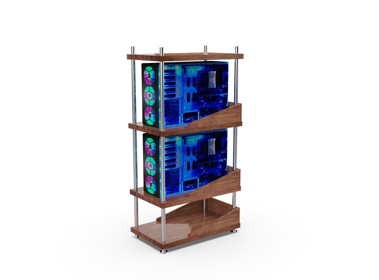 Computer rack 3D model | CGTrader
