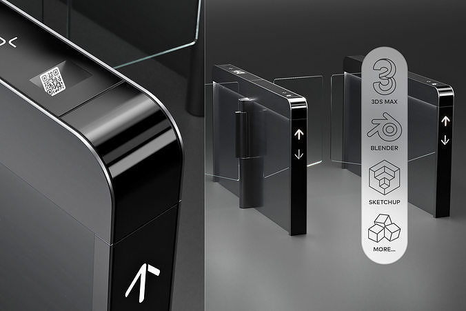 Kone Turnstile 1000 3D model | CGTrader