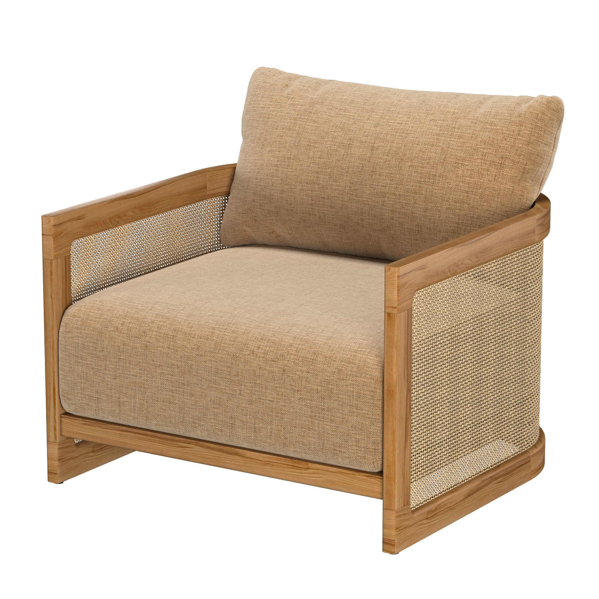 TRIESTE TEAK LOUNGE CHAIR 3D model | CGTrader