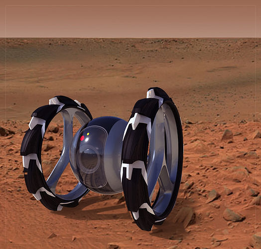 Futuristic research robot 3D model | CGTrader