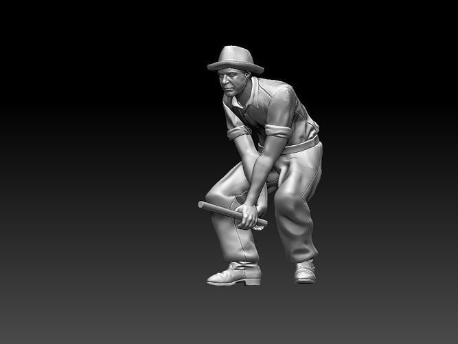 worker 3D model 3D printable | CGTrader