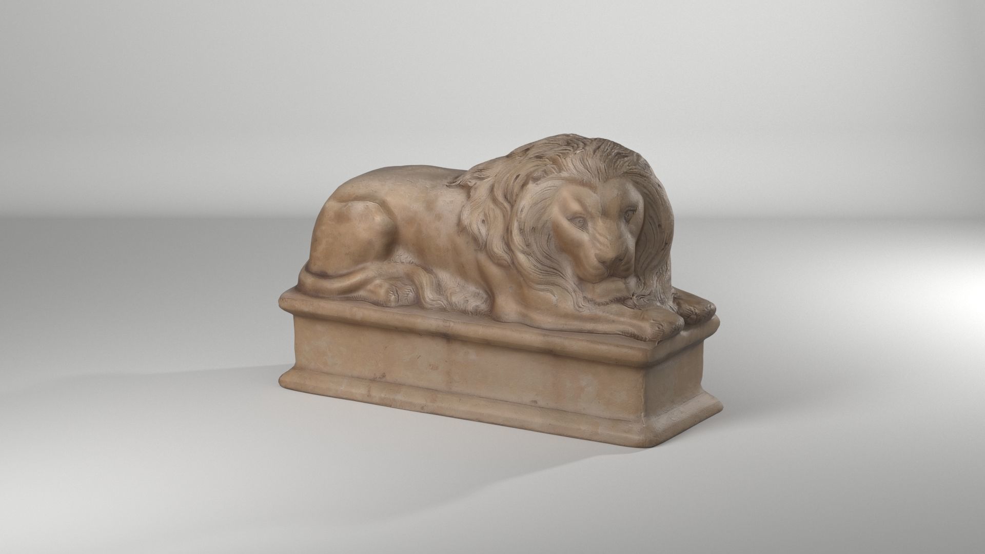3D model Lion 3D Statue VR / AR / low-poly | CGTrader