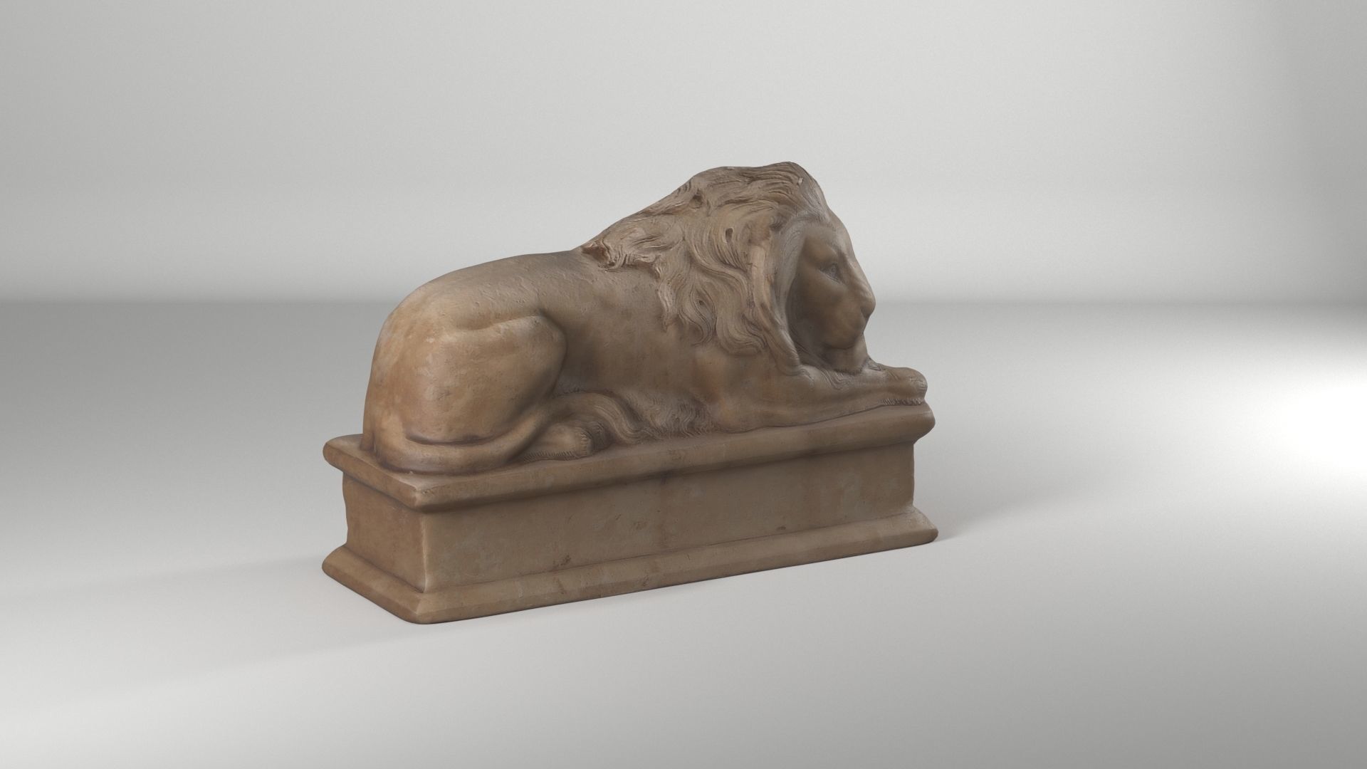 3D model Lion 3D Statue VR / AR / low-poly | CGTrader