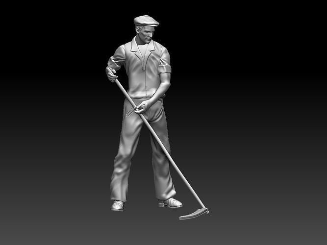 worker 3D model 3D printable | CGTrader