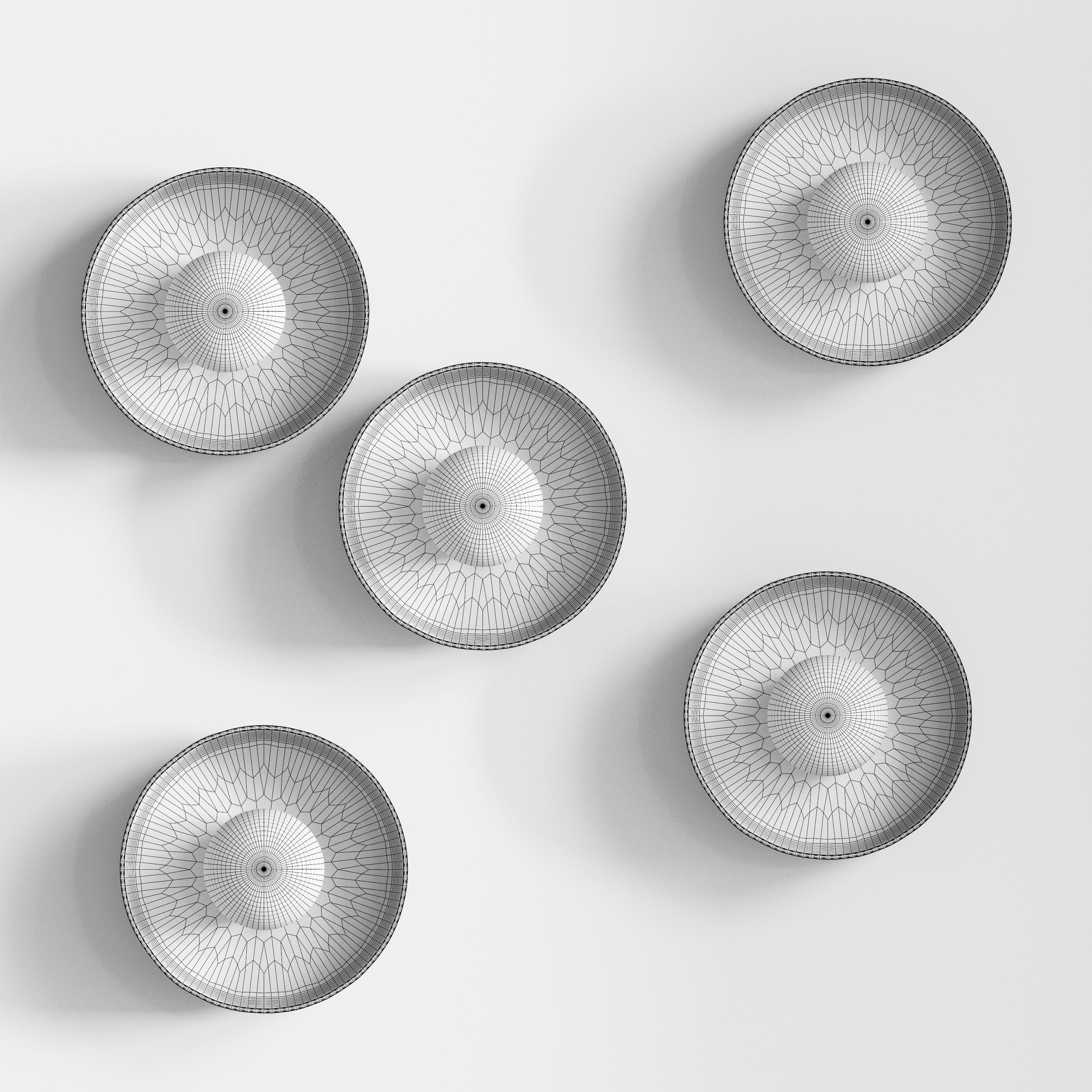 Ceramic Disc Orb Surface Mount 3D model | CGTrader