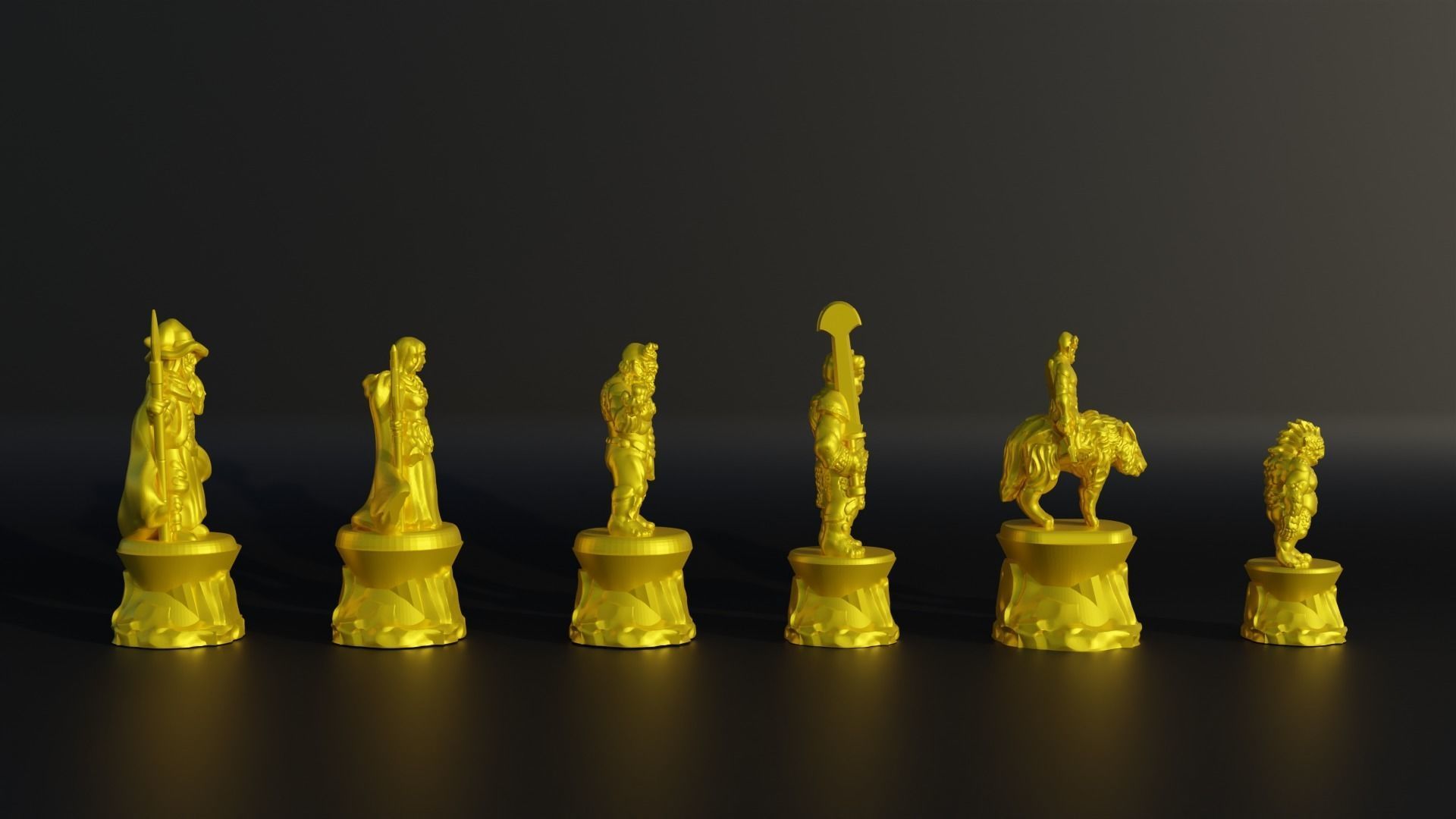 Troll Chess Set- Trolls Character Chess With 6 Different Model 3D model ...