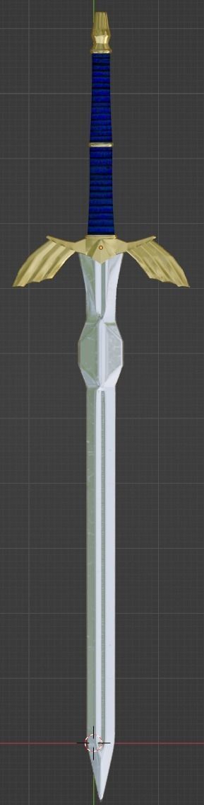 Fantasy Zelda-Style Longsword 3D model 3D printable | CGTrader