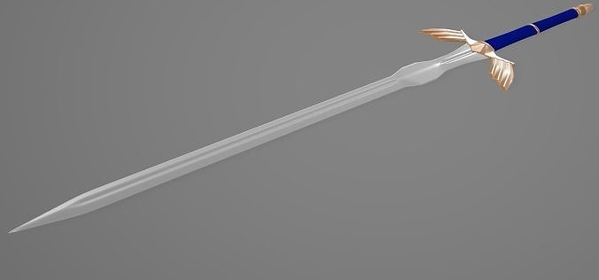 Fantasy Zelda-Style Longsword 3D model 3D printable | CGTrader