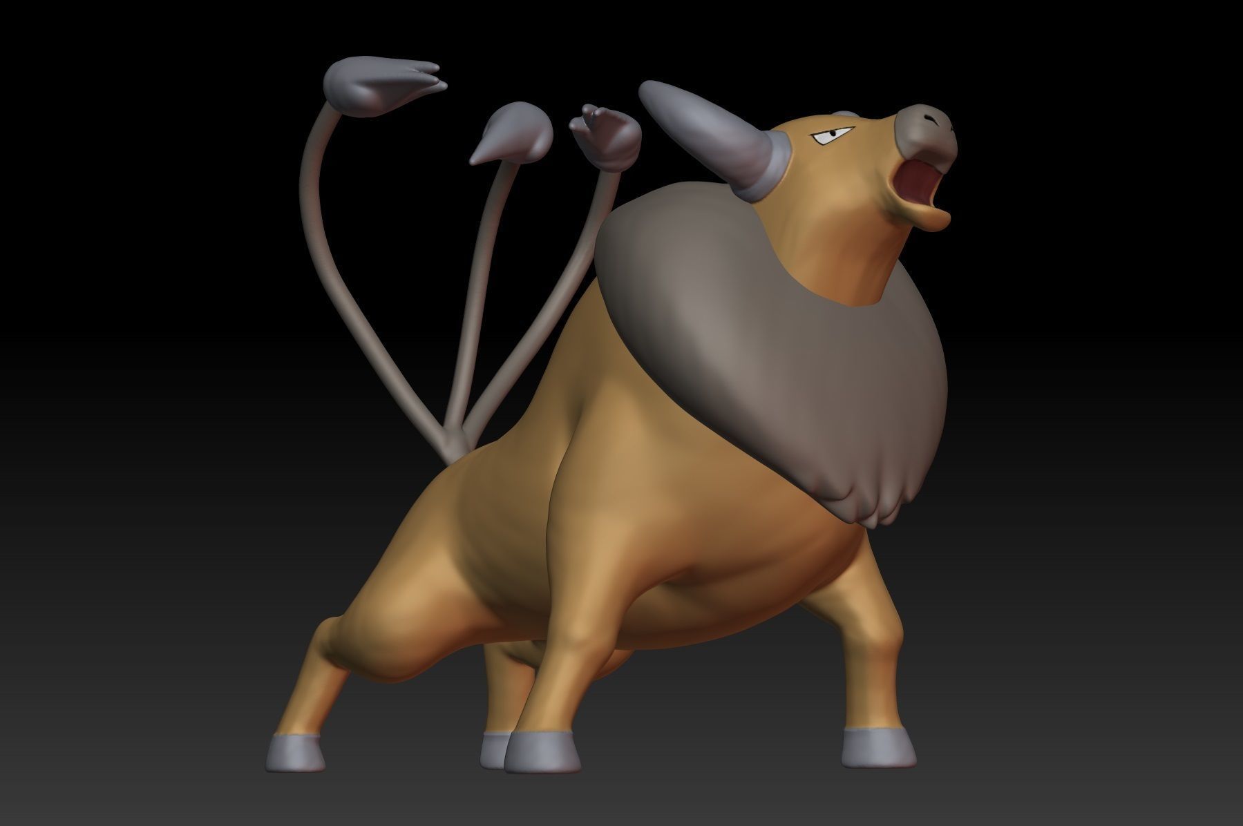 Pokemon Tauros 3D model 3D printable | CGTrader