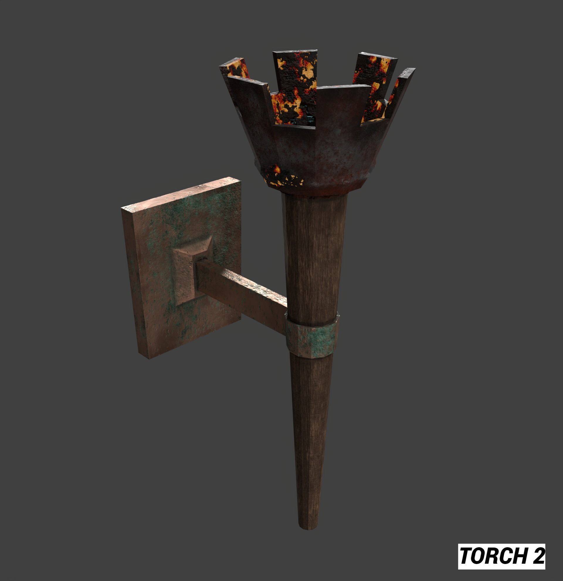 3D model Collection of dungeon items PBR low-poly game ready VR / AR ...
