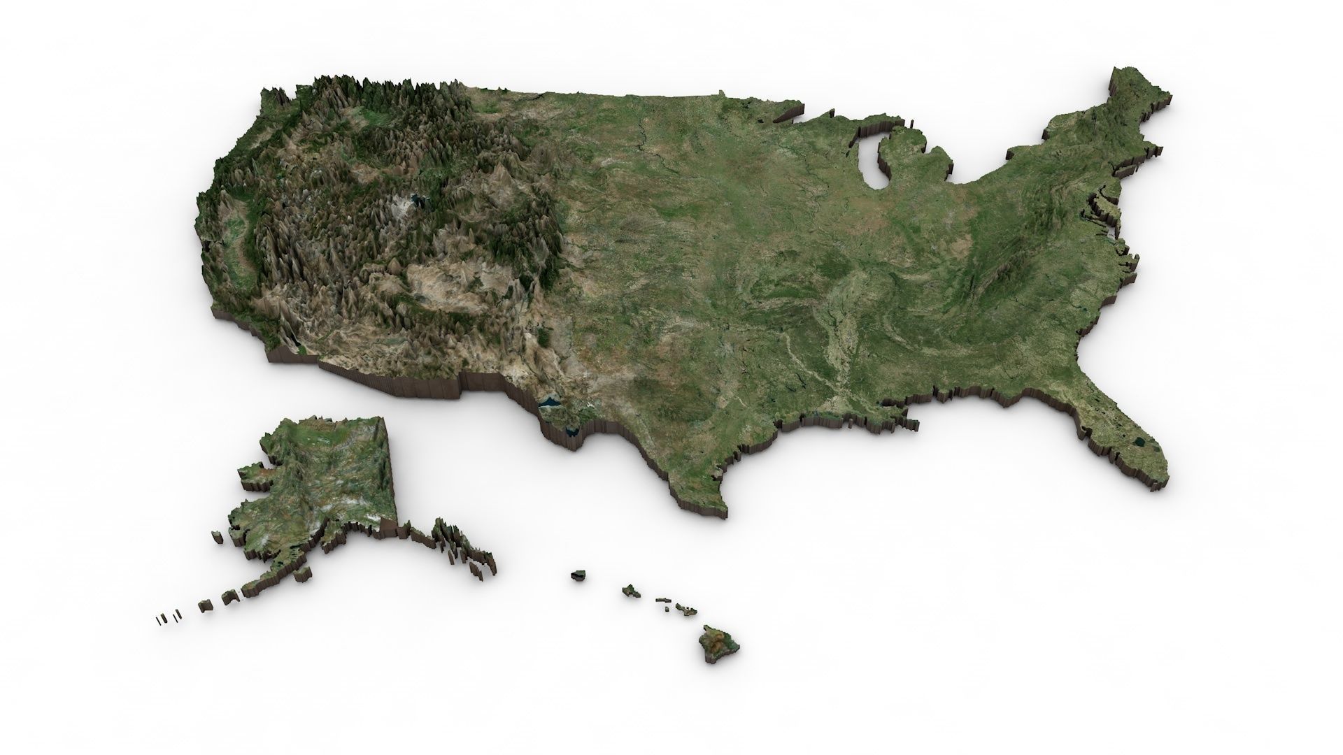 USA Map Pack 3D model | CGTrader