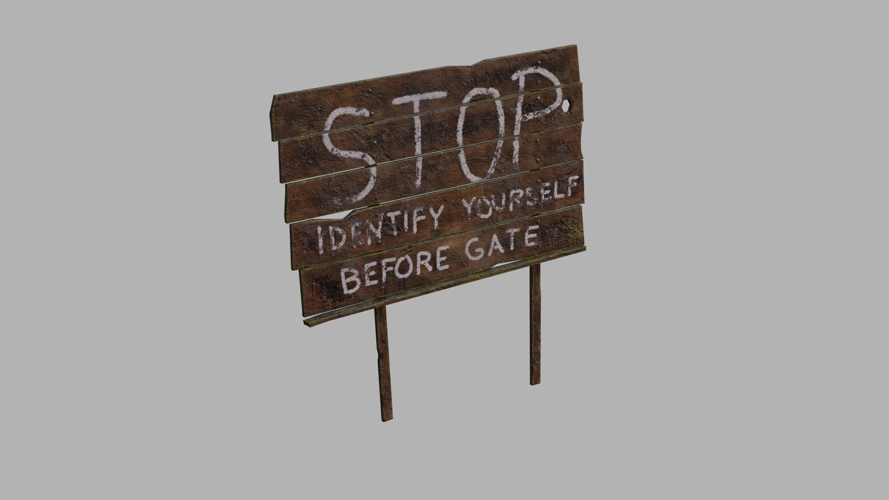3D model Stop sign VR / AR / low-poly | CGTrader