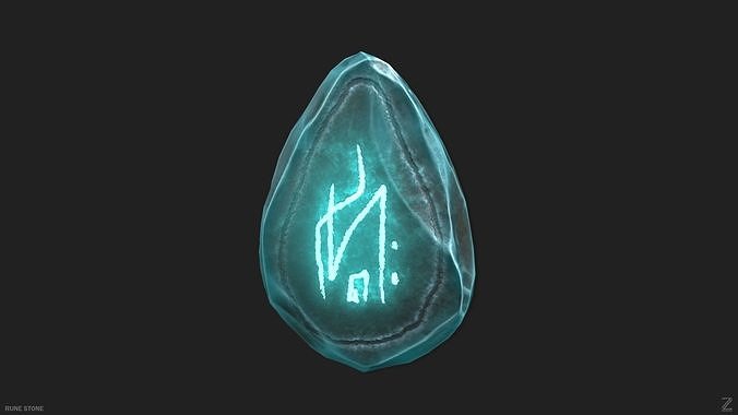 3D model Rune stone VR / AR / low-poly | CGTrader