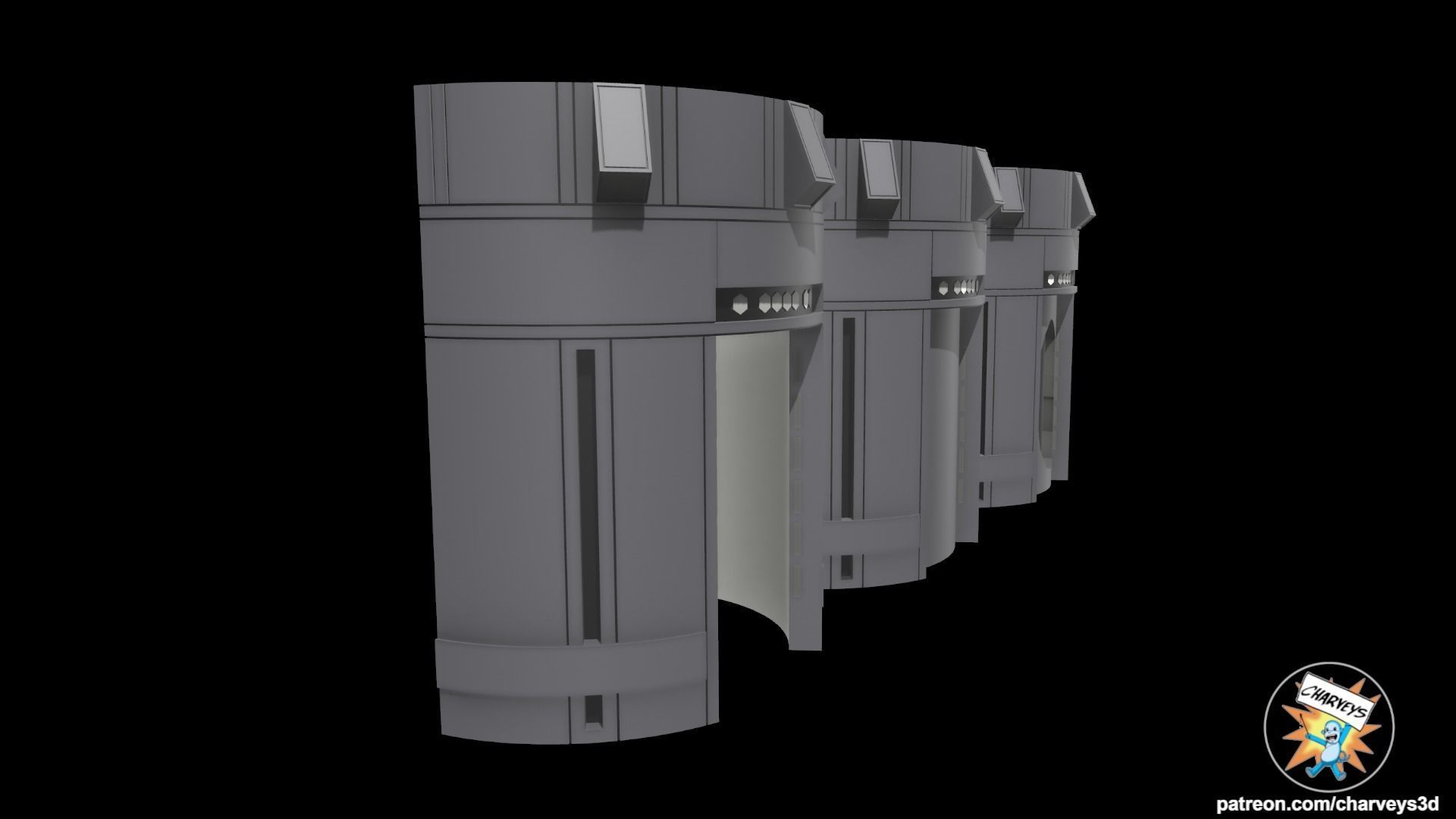 Star Wars Death Star Elevators for action figures 3D model 3D printable ...