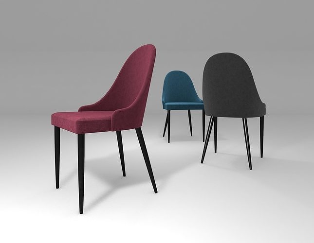 3D model Standard Chair 3D Model For Restaurant No2 VR / AR / low-poly ...