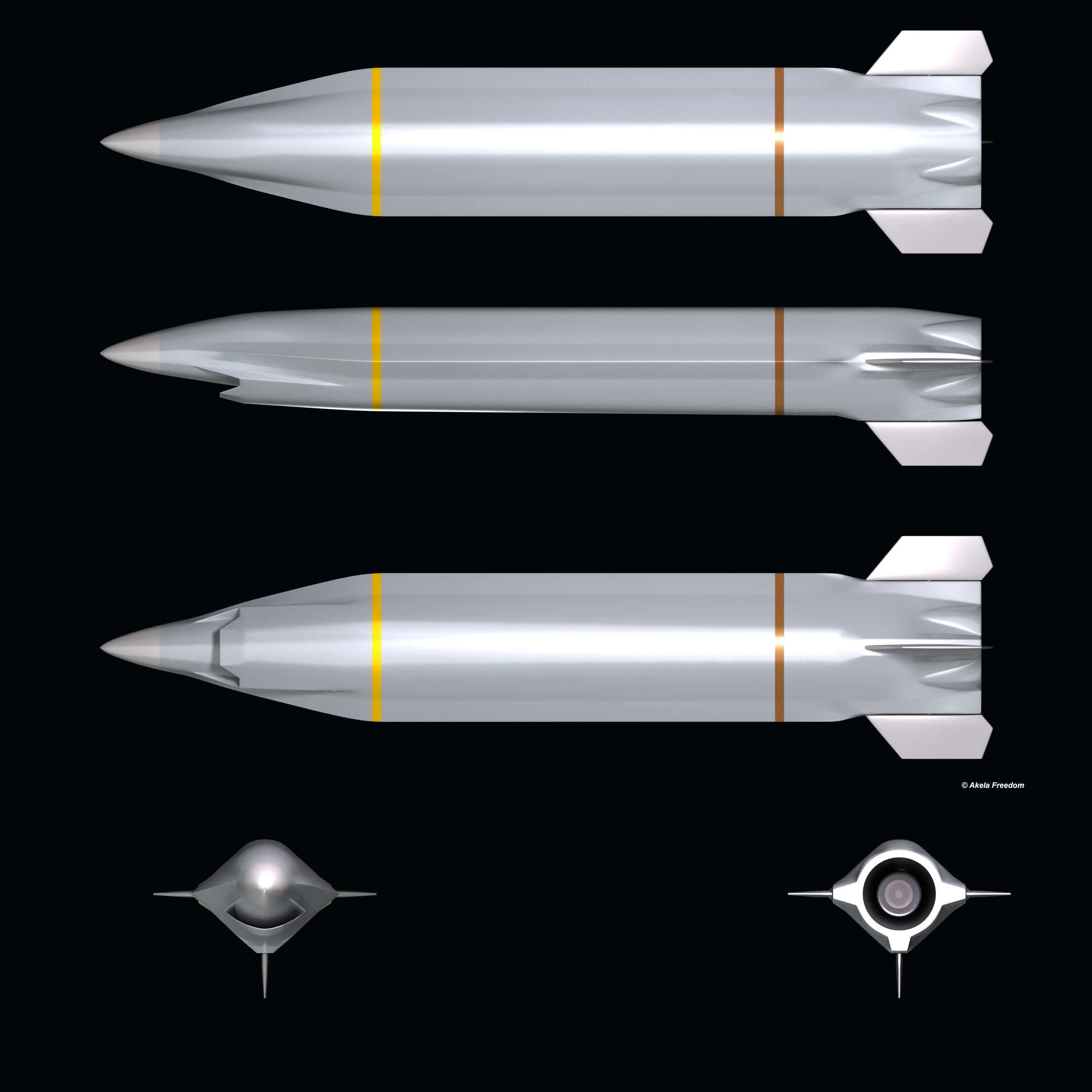 Maritime Strike Missile 3D model | CGTrader