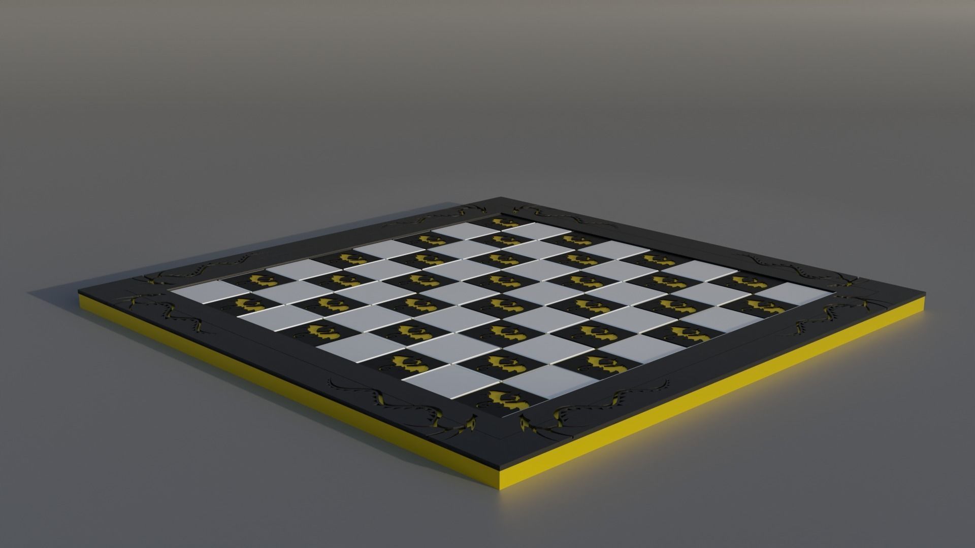 Dragon Chess Board - Dragon Pattern 3D Chess Board Stl 3D model 3D ...