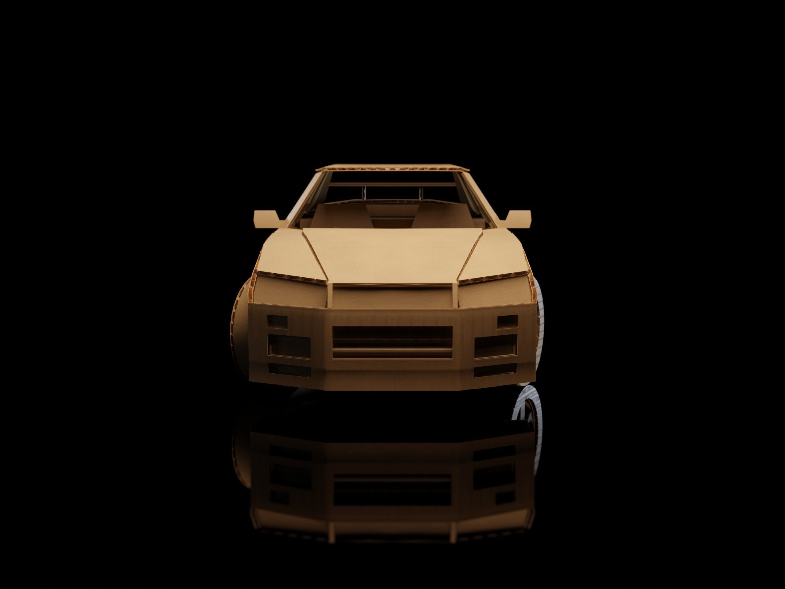 Nissan GTR Skyline R34 cardboard car 3D model | CGTrader