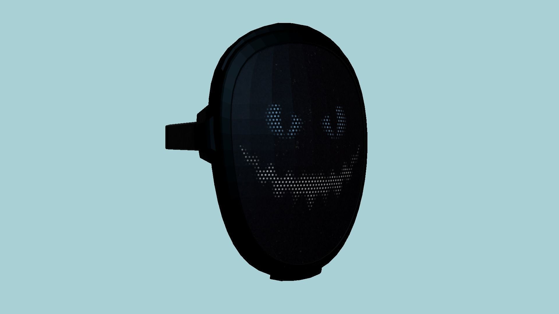 3D model LED Screen Mask A02 - Face B - Character Design VR / AR / low ...