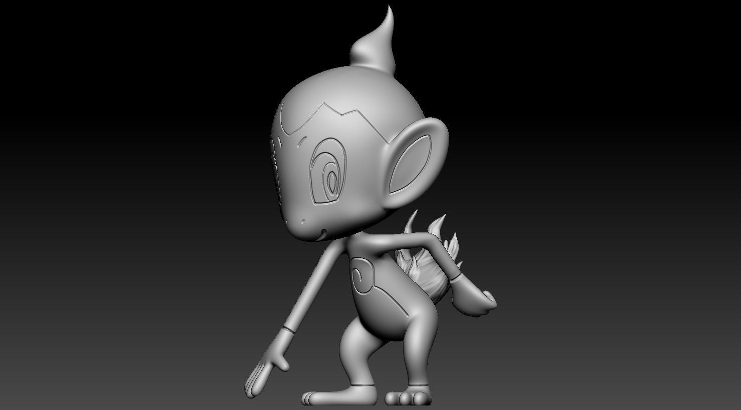 Chimchar 3D model 3D printable | CGTrader