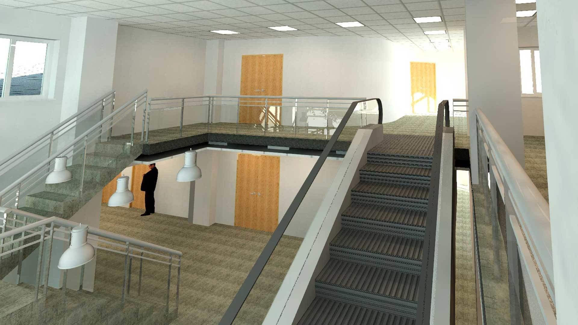 Parametric Two Level Based Escalator Revit Family 3D model | CGTrader