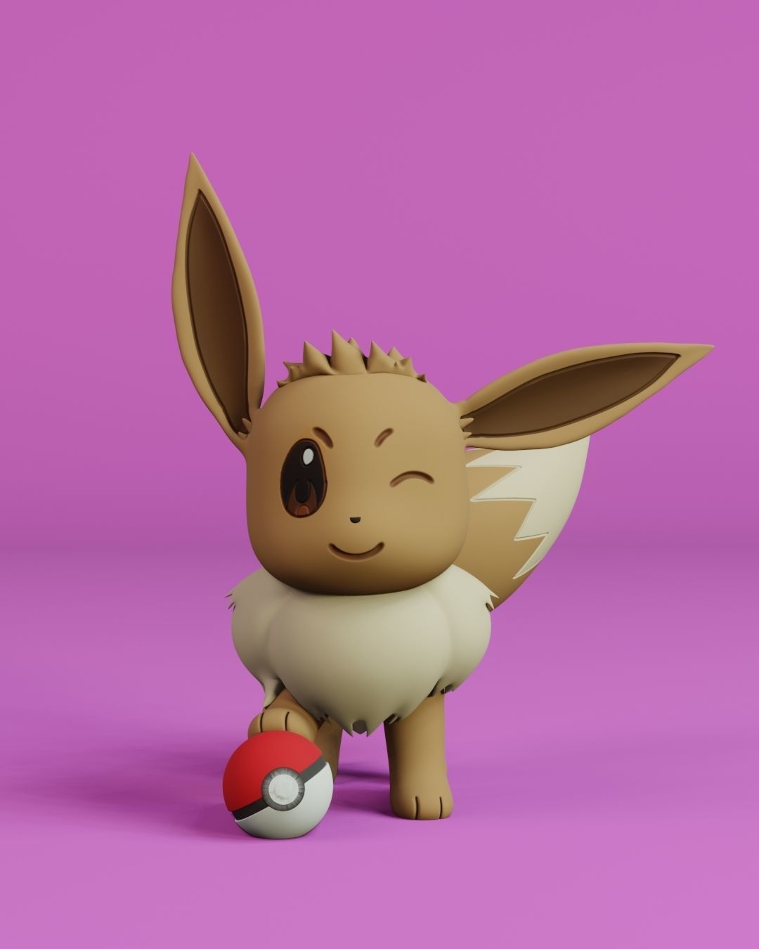 Eevee 3D model 3D printable | CGTrader