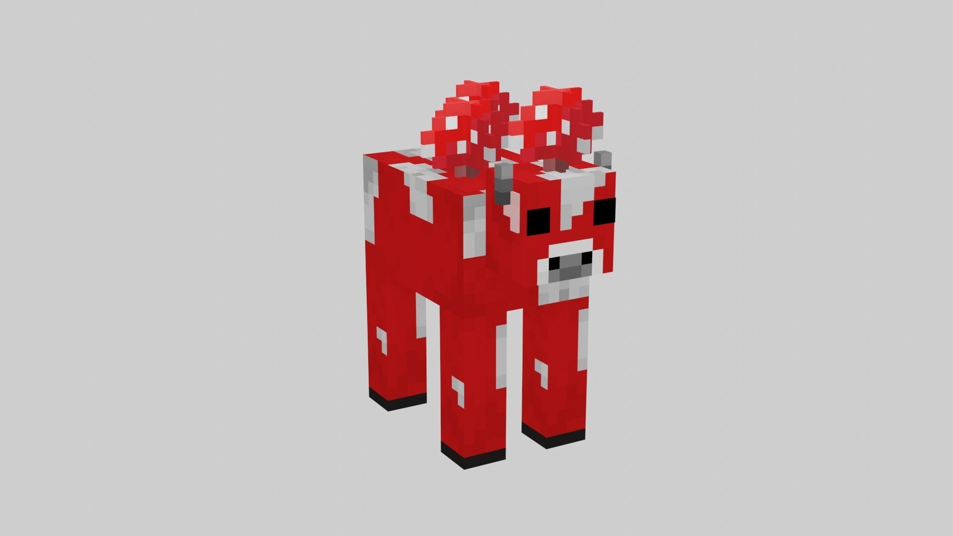 3D model Minecraft Mushroom Cow VR / AR / low-poly | CGTrader