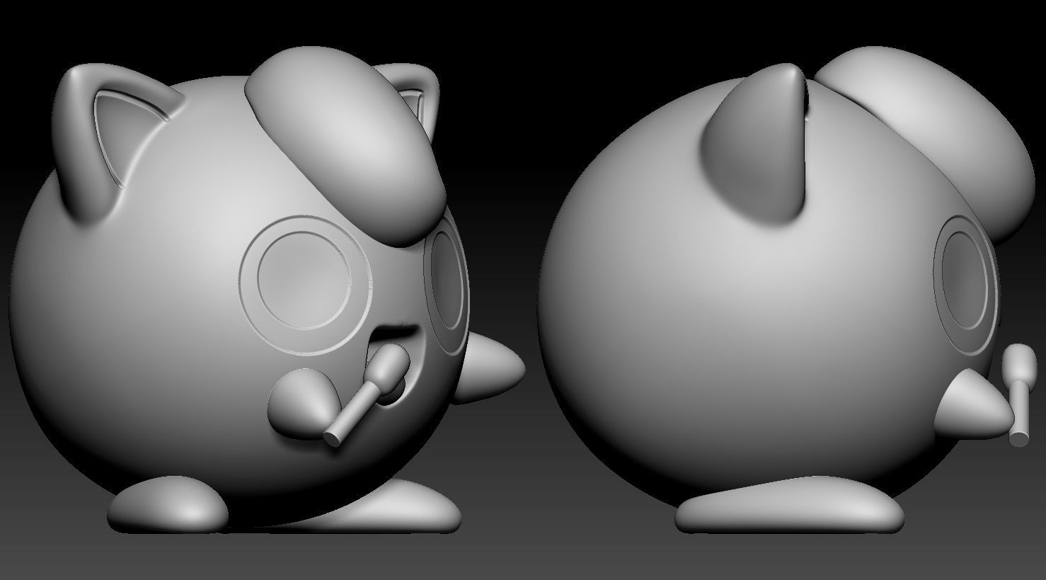 Jigglypuff Evolution Line 3D model 3D printable | CGTrader