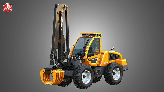 HR46X - Log Loader 3D model | CGTrader