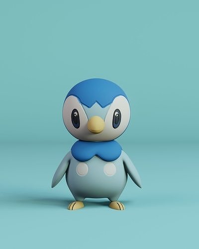 piplup 3D model 3D printable | CGTrader