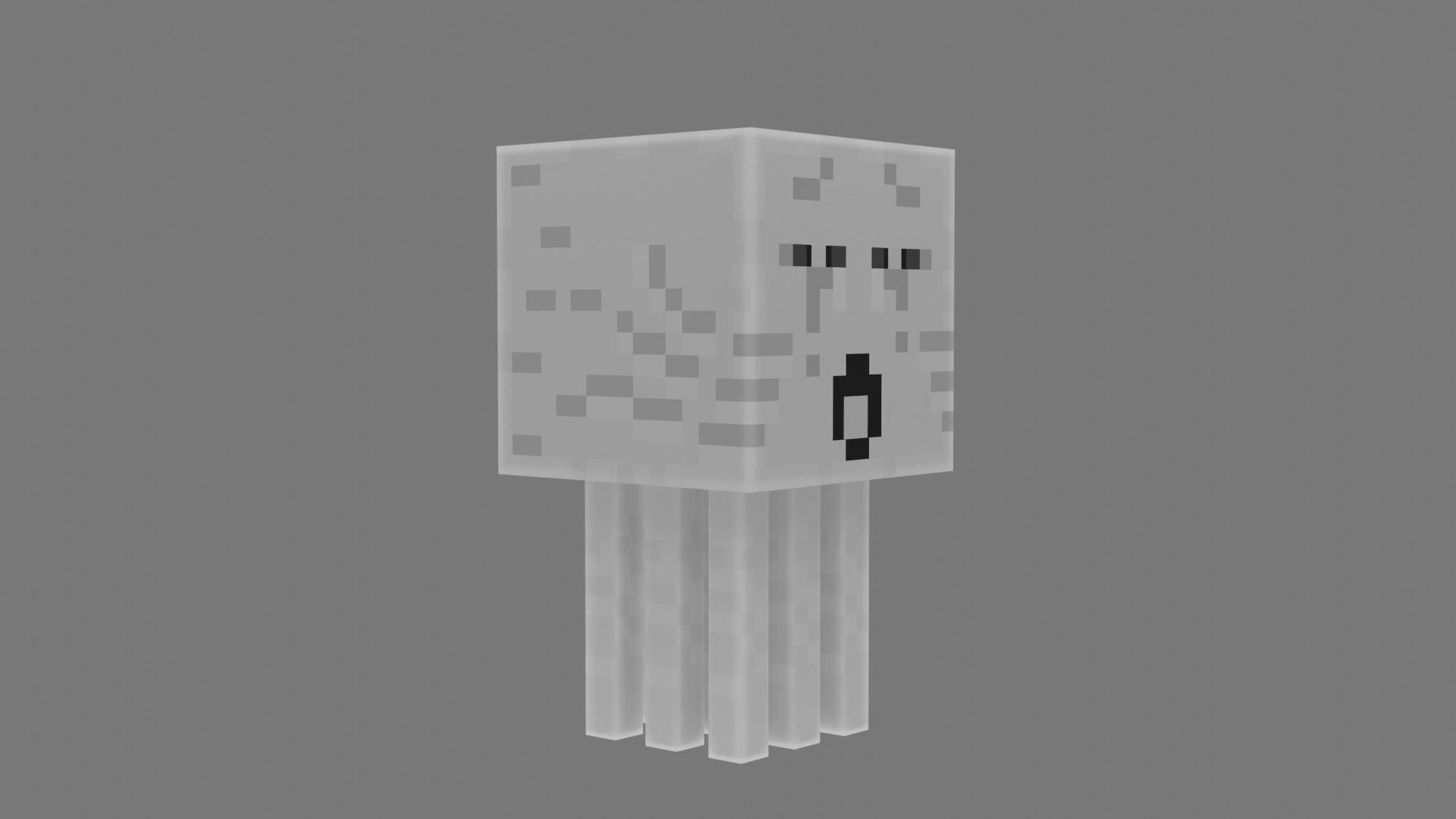 Minecraft Ghast 3D model animated rigged | CGTrader