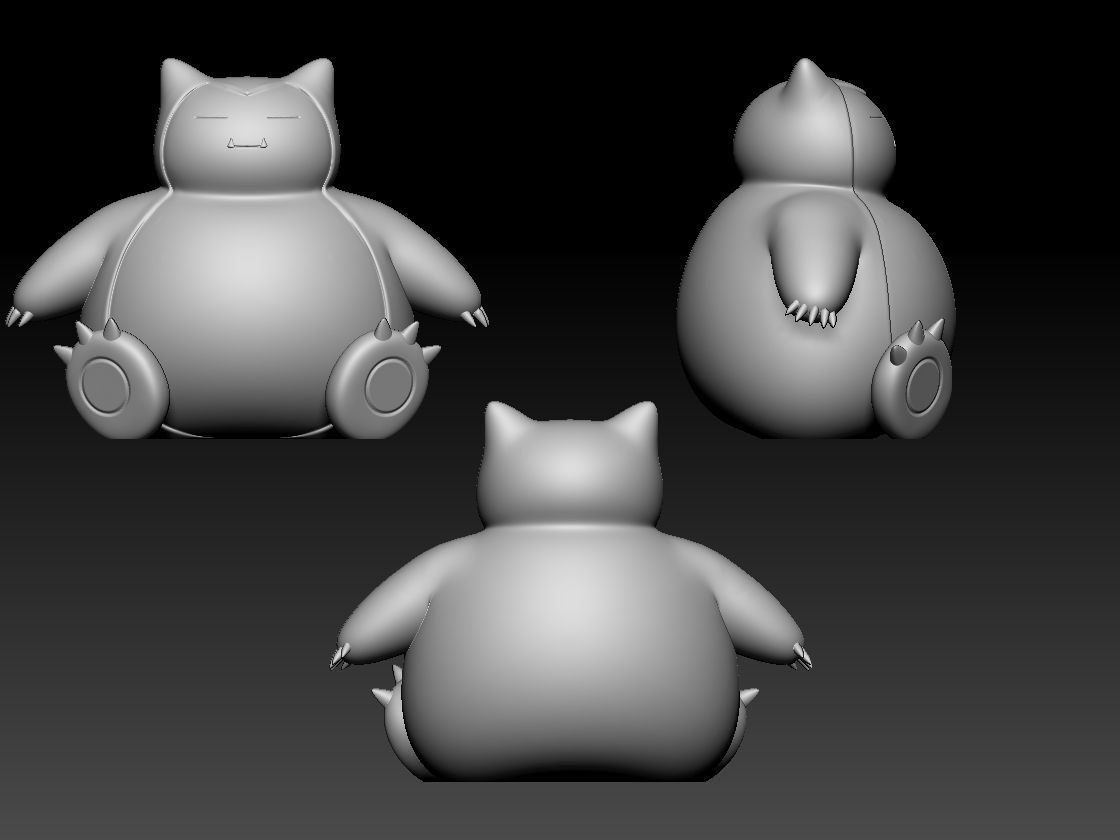 Snorlax 3D model 3D printable | CGTrader