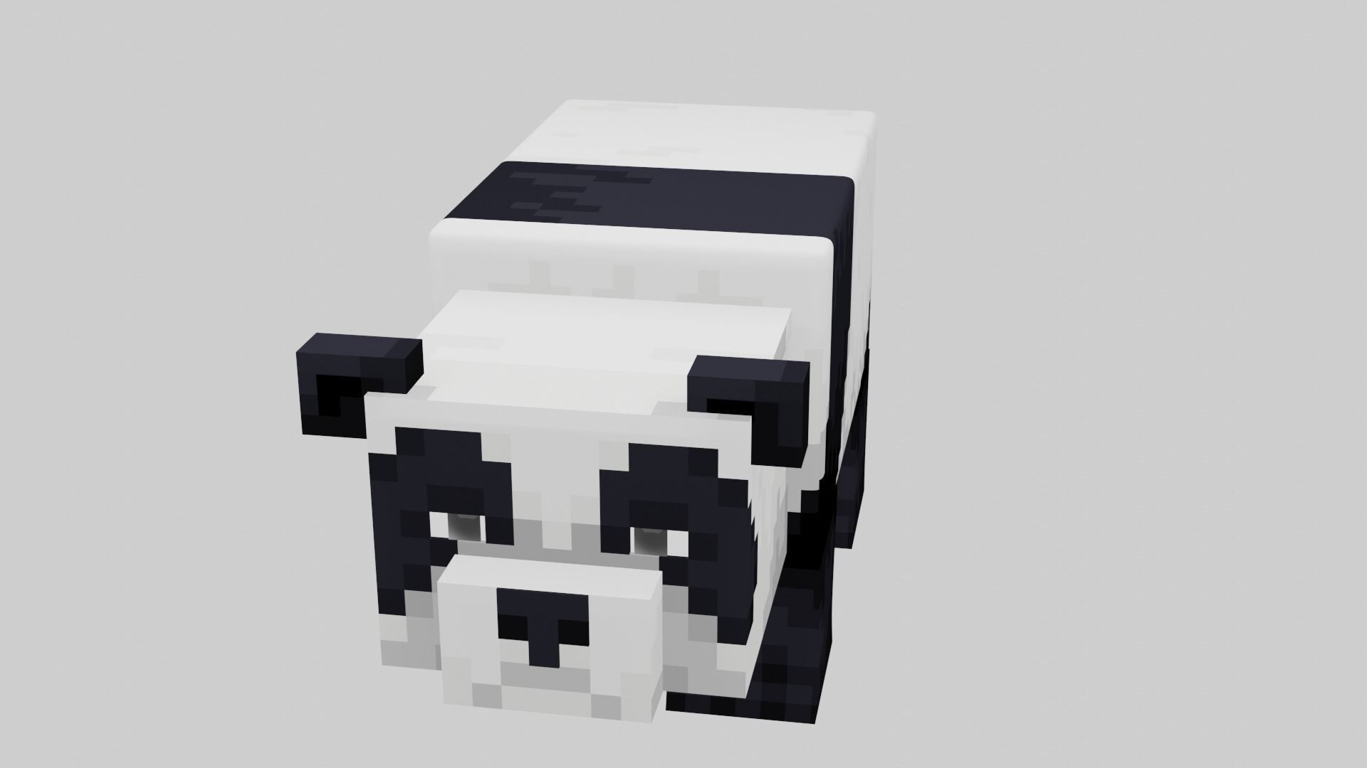 Minecraft Panda 3D model animated rigged | CGTrader