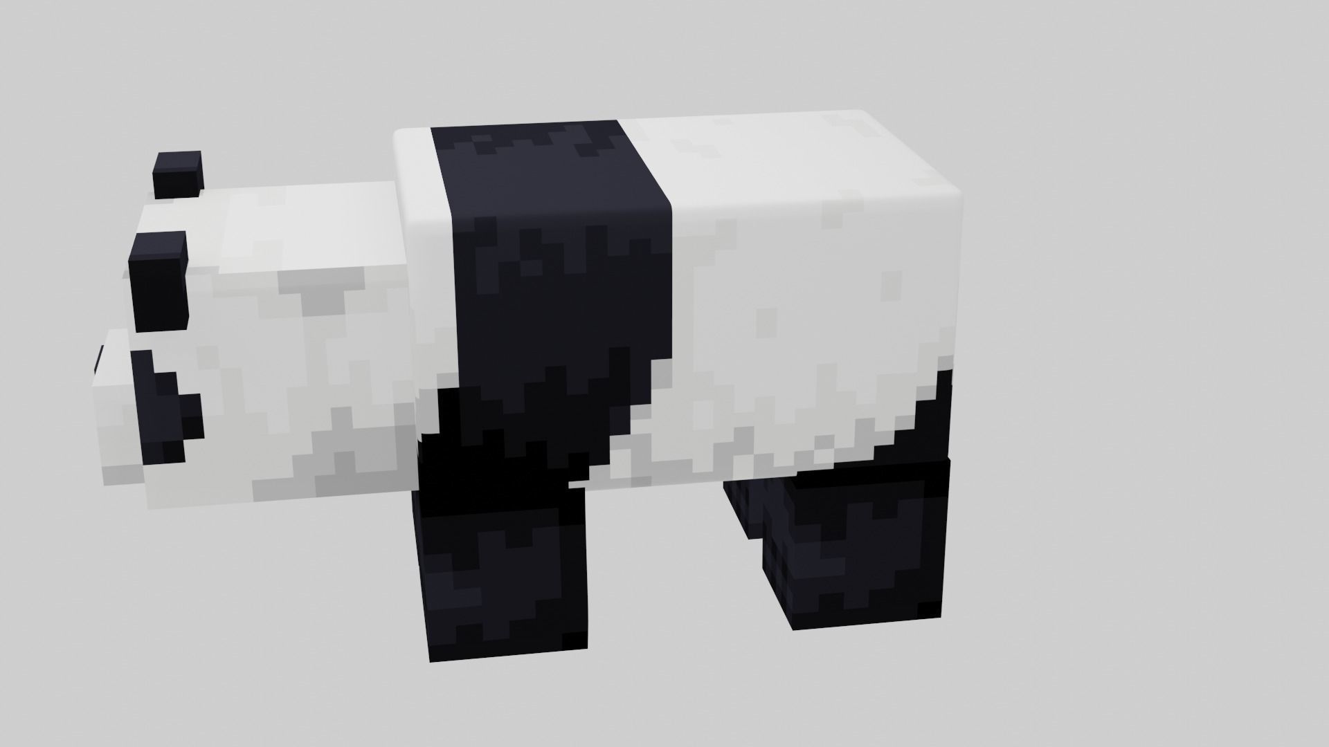 Minecraft Panda 3D model animated rigged | CGTrader