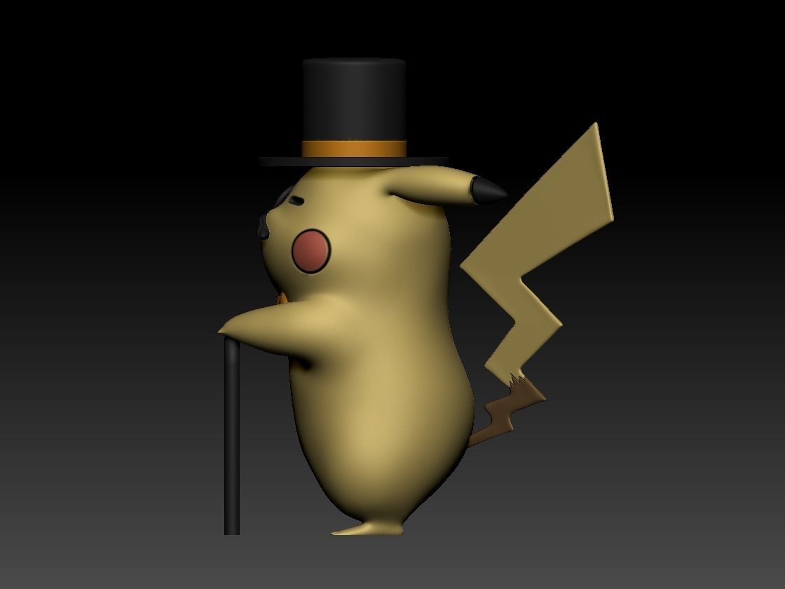 Sir Pikachu 3D model 3D printable | CGTrader